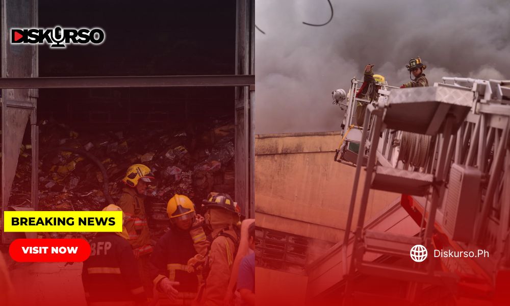 Third alarm fire tumupok sa DPWH offices sa Quezon City | Diskurso PH
