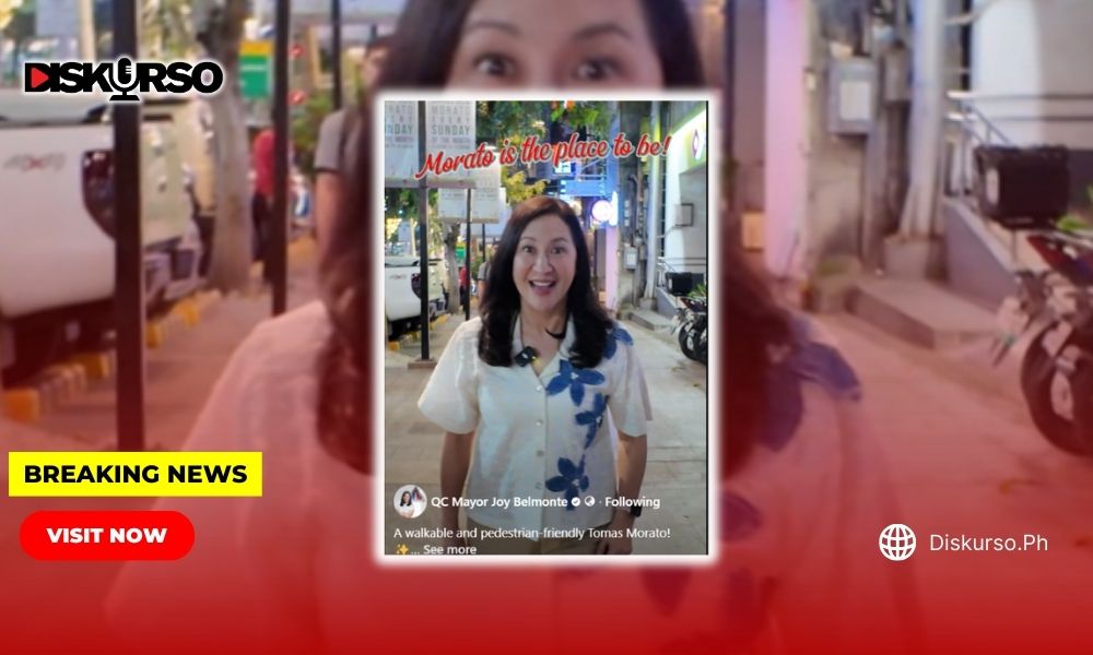 Mayor Joy Belmonte showcases Tomas Morato as PWD and Pedestrian ...