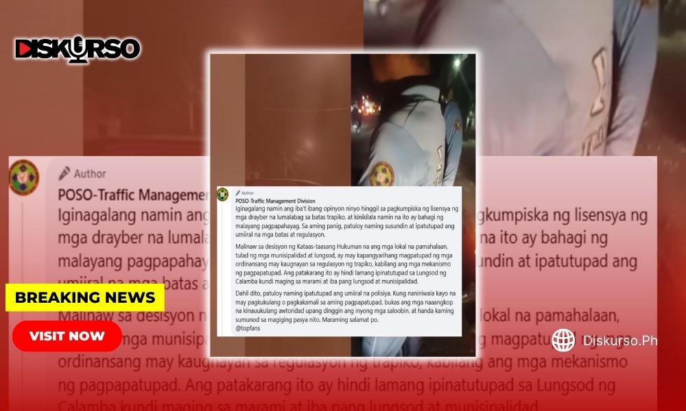 POSO Calamba defends license confiscation — Legal enforcement or unfair ...