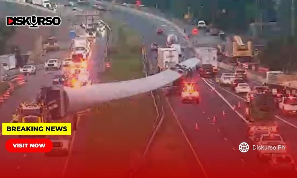 Wind turbine blade falls during mountain transport in Pangil — Are ...