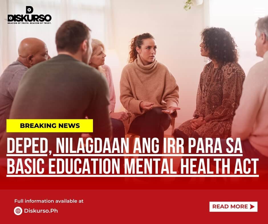 DepEd, nilagdaan ang IRR para sa Basic Education Mental Health Act | Diskurso PH
