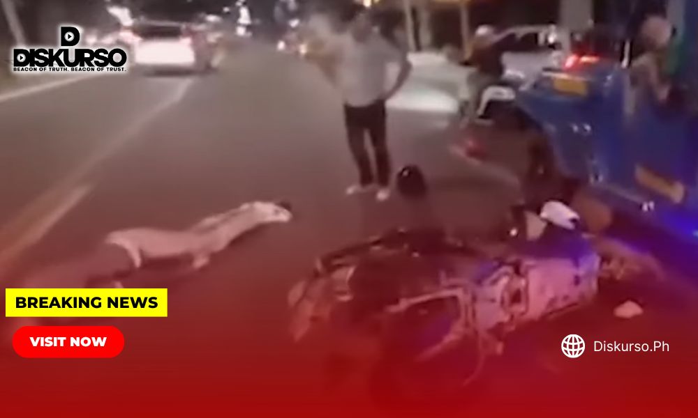 Rider, nakaligtas matapos bumangga sa jeep, masagasaan ng isa pang motor sa QC | Diskurso PH