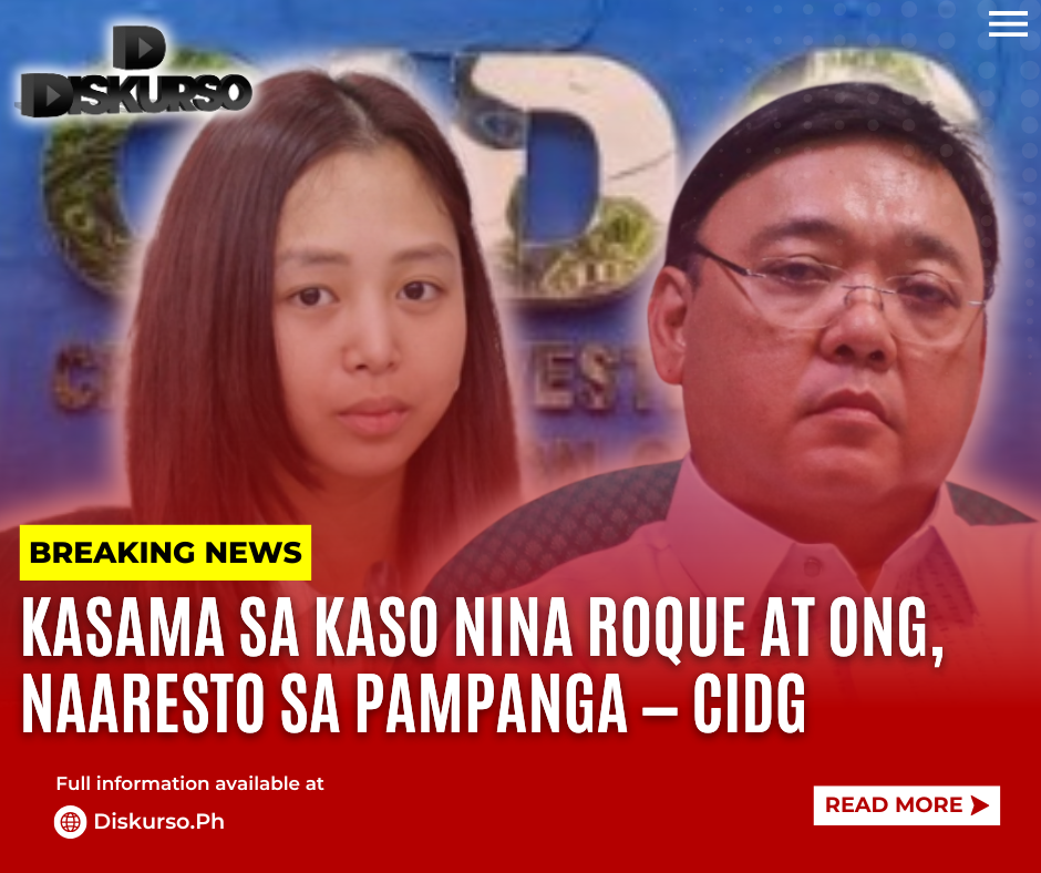 Kasama sa kaso nina Roque at Ong, naaresto sa Pampanga — CIDG | Diskurso PH