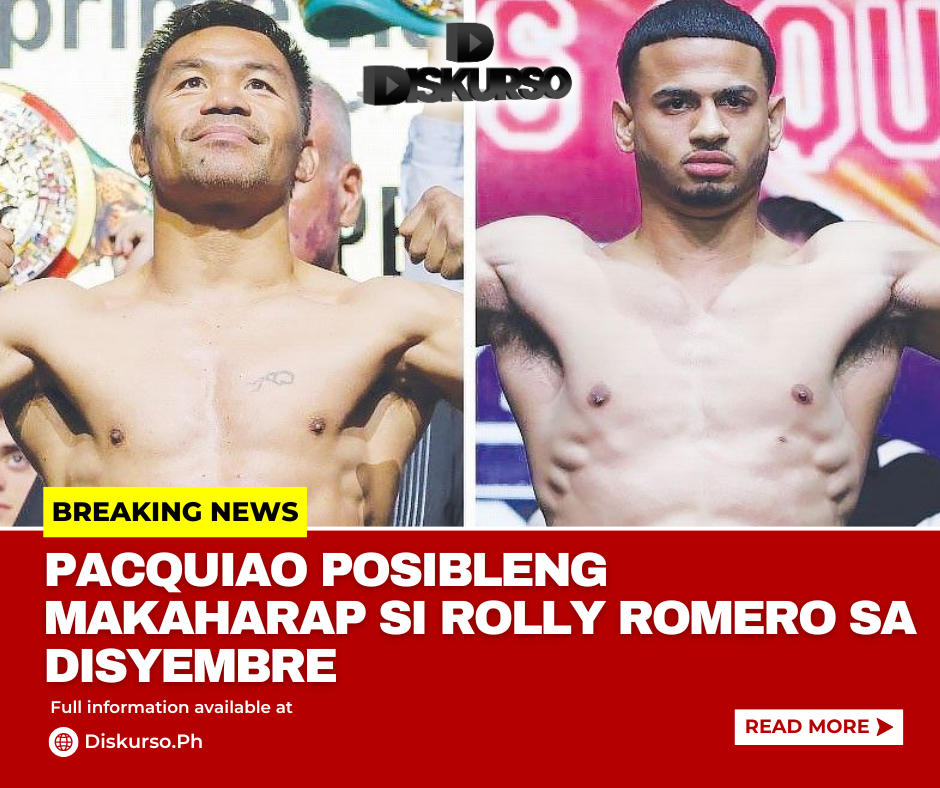 Pacquiao posibleng makaharap si Rolly Romero sa Disyembre | Diskurso PH
