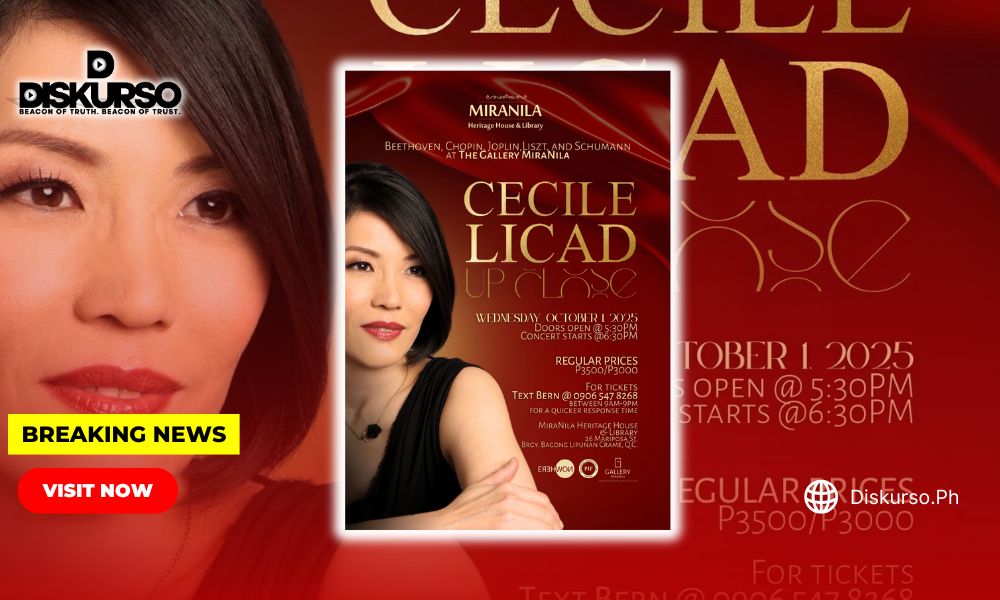CECILE LICAD UP CLOSE, AT GALLERY MIRANILA ALL SET ON OCTOBER 1 ...