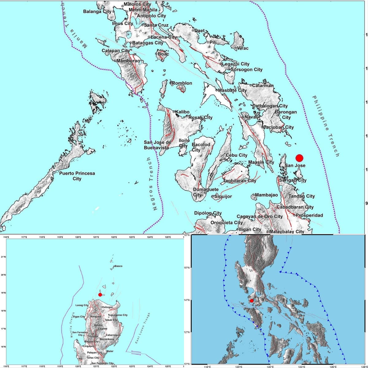 Sunod-sunod na lindol naitala sa Batangas, Surigao del Norte at Cagayan ...