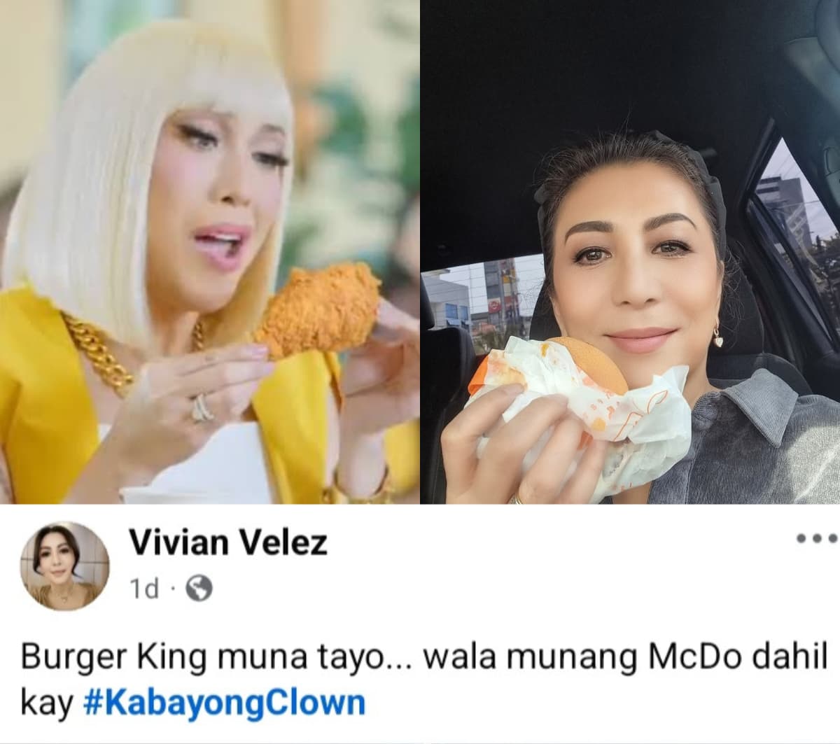 Vivian Velez, pinatutsadahan si Vice Ganda; mas piniling Burger King ...
