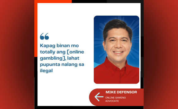Mike Defensor: Tutol sa Pag-Ban ng Mga Online Gambling | Diskurso PH