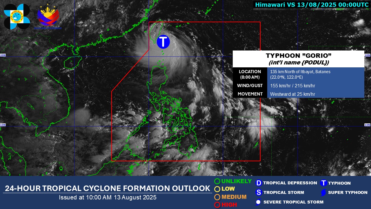 PAGASA: Signal No. 2, nakataas sa Itbayat, Batanes dahil kay Gorio | Diskurso PH